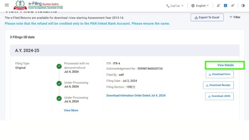 Income Tax Refund- How to check online income tax refund status For FY ...